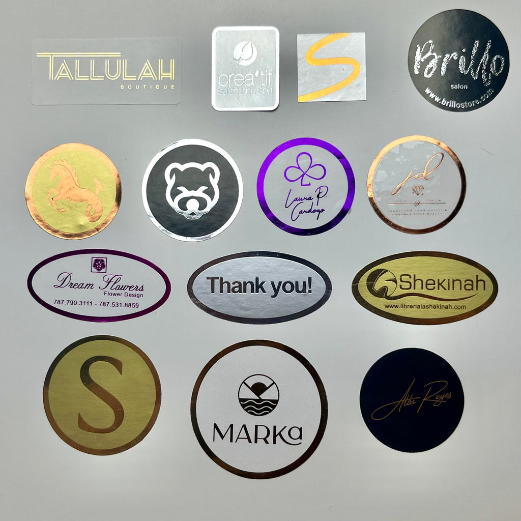 Hot Stamping Metallic Foil Stickers – Master Packaging